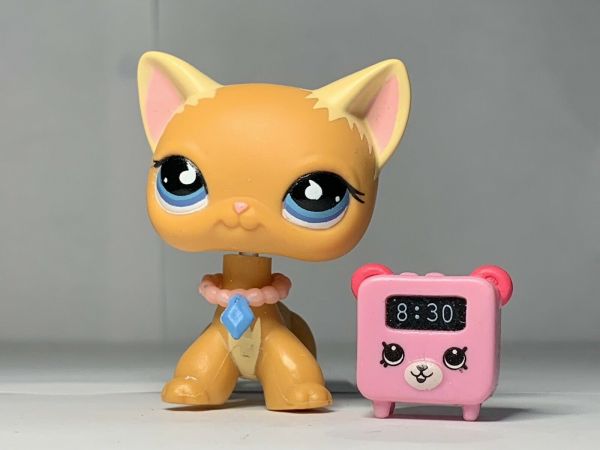 LPS Littlest Pet Shop Cute Short Hair Cat Puzzle Pet Authentic Blue ...