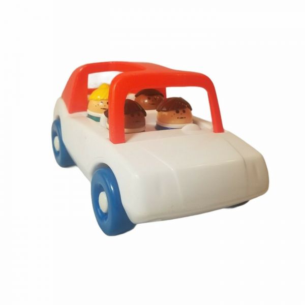 Vintage Little Tikes Toddle Tots Family Car. With 4 Chunky Toddle Tots ...