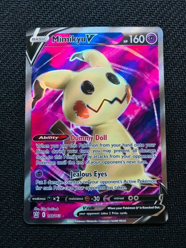 Pokemon 2021 Battle Styles Mimikyu V 148/163 Full Art | #59828372