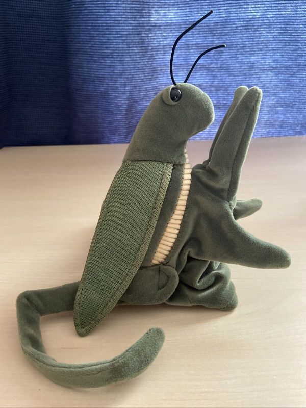 Folktails By Folkmanis GRASSHOPPER 12 " Hand Puppet Plush Stuffed Toy ...