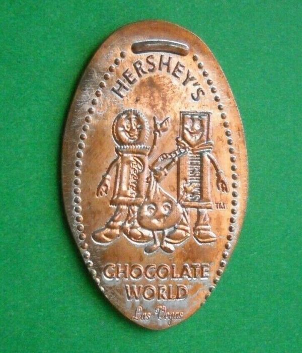 Hershey ' S Chocolate World Elongated Penny PA USA Cent Souvenir Coin ...