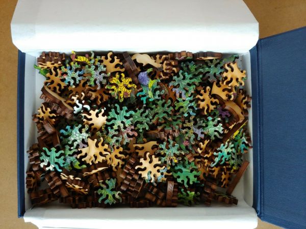 Artifact Ecru Wooden Jigsaw Puzzle MONET ' S GARDEN By Angela Gomes ...