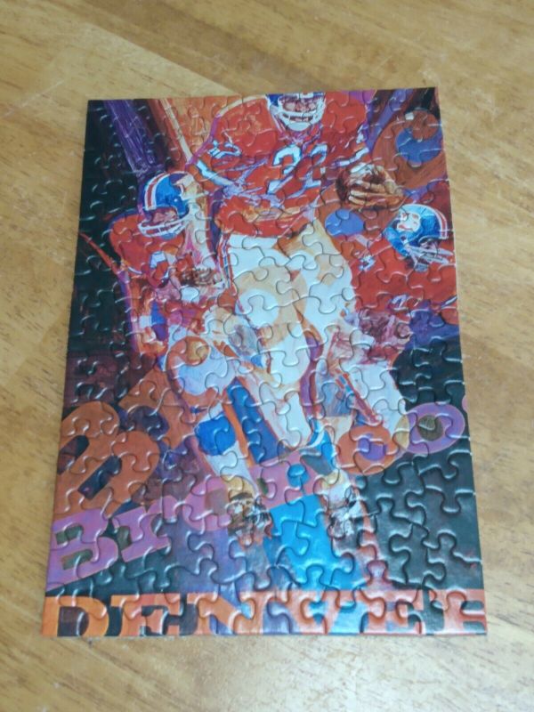 1971 NFL Properties DENVER BRONCOS Springbok Complete Hallmark JIGSAW ...