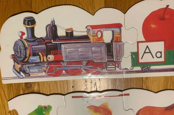 Melissa And Doug Alphabet Train Floor Puzzle Over 10’ Long | #60068240