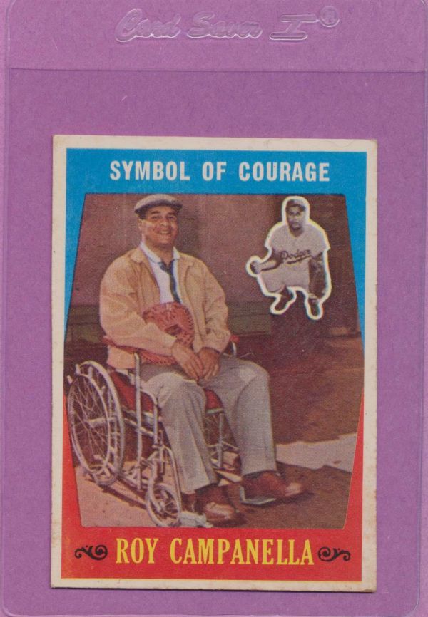 1959 Topps Roy Campanella 550 HOF Dodgers Courage Symbol Card EX ...