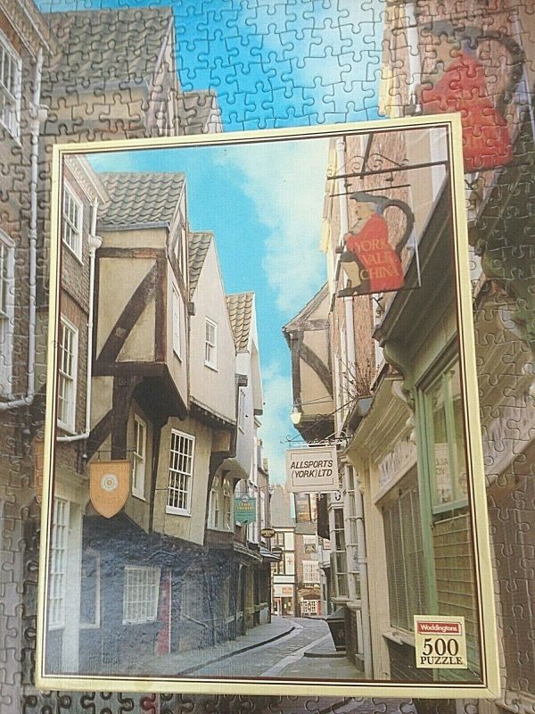 WADDINGTONS 500 PIECE JIGSAW PUZZLE. SHAMBLES. YORK. ENGLAND. EXC ...
