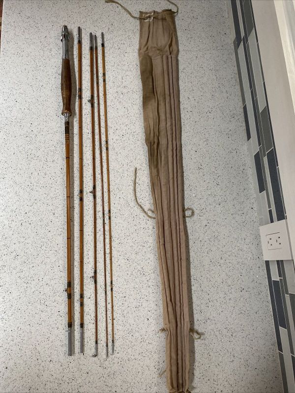 Vintage Kiraku & Co. Hexagonal Bamboo 5 - Piece Fly Rod | #60182437