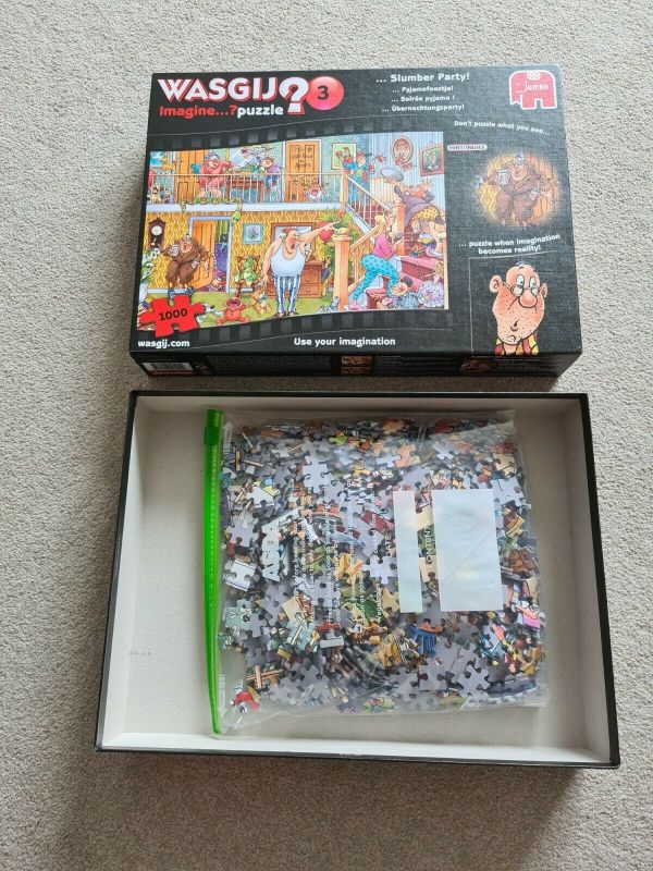 Wasgij Imagine Puzzle No. 3 - Slumber Party 1000 Piece Jigsaw Puzzle ...