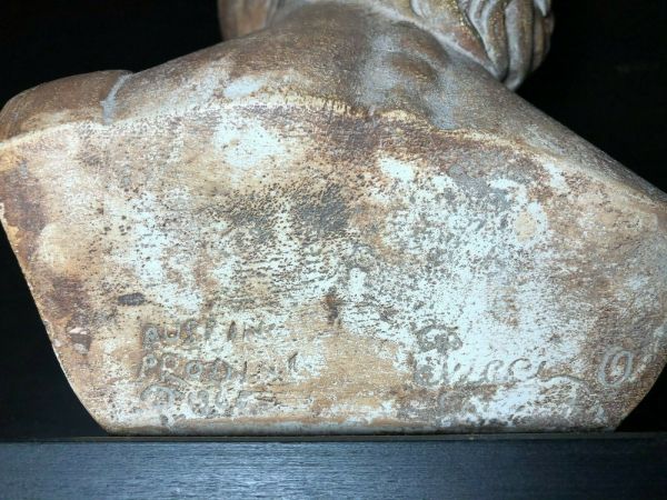 Vintage Bust Of David Statue Large W/ Engraving | #60246966