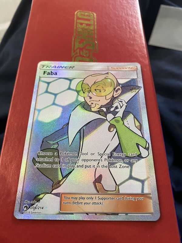 Faba 208/214 Ultra Rare Full Art Pokemon TCG Lost Thunder Near | #60102538