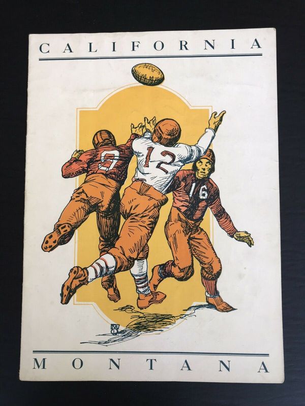 1929 Cal Bears Vs Montana Grizzlies College Football Program | #61154001