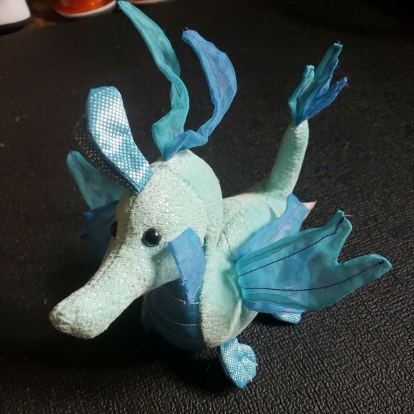 Rare Webkinz Splash Dragon Blue Plush | #60295606