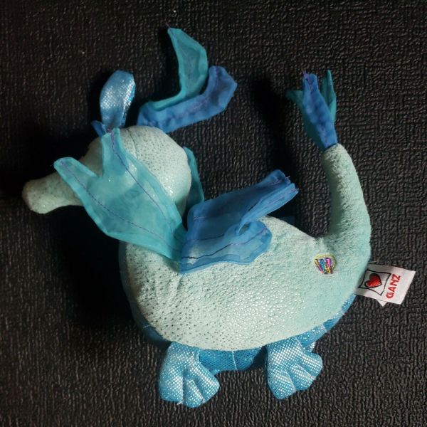 Rare Webkinz Splash Dragon Blue Plush | #60295606