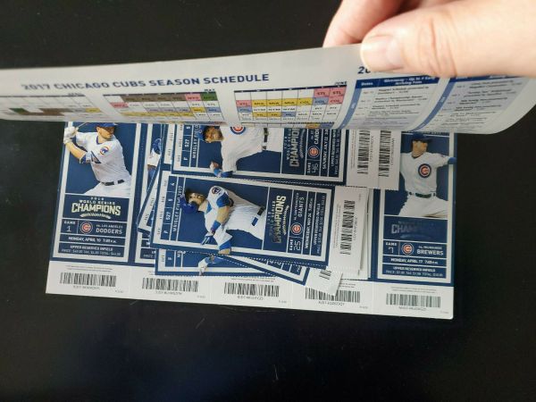 2017 Chicago Cubs Season Ticket Book - Combo Plan WORLD SERIES ...