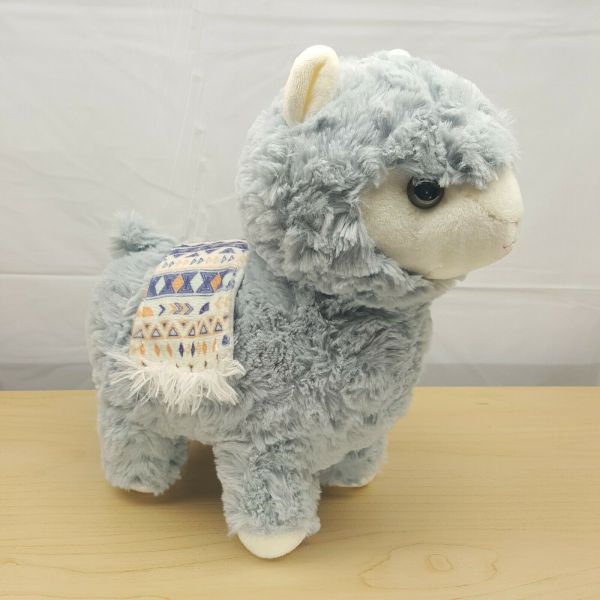 Kellytoy Alpaca Llama Blue Blueberry Plush W/ Saddle 11 " Soft Stuffed ...