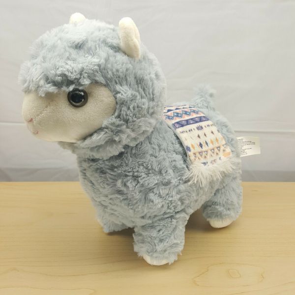 Kellytoy Alpaca Llama Blue Blueberry Plush W/ Saddle 11 " Soft Stuffed ...