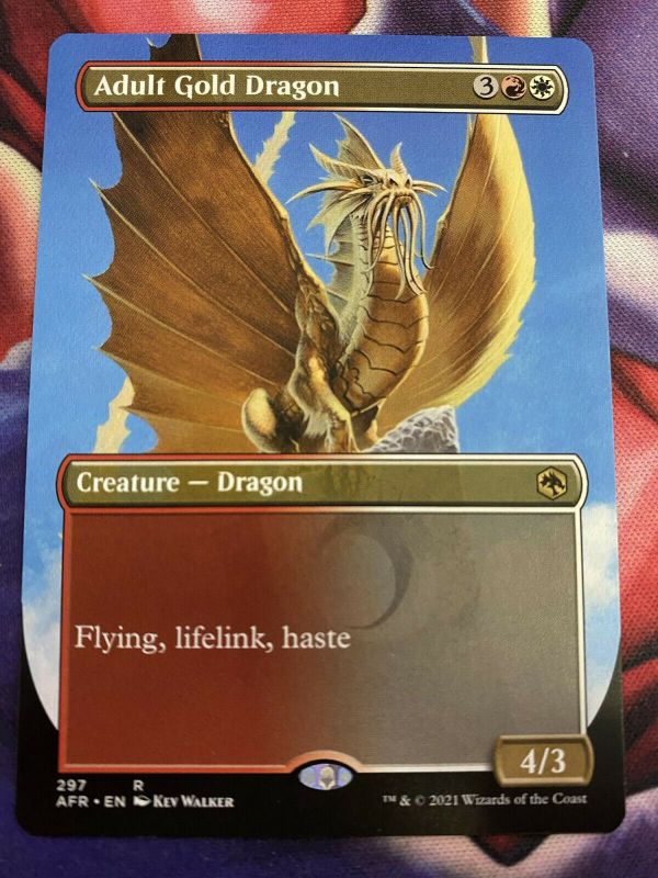MTG Magic DND Adventures In Forgotten Realms Extended Art Adult Gold ...