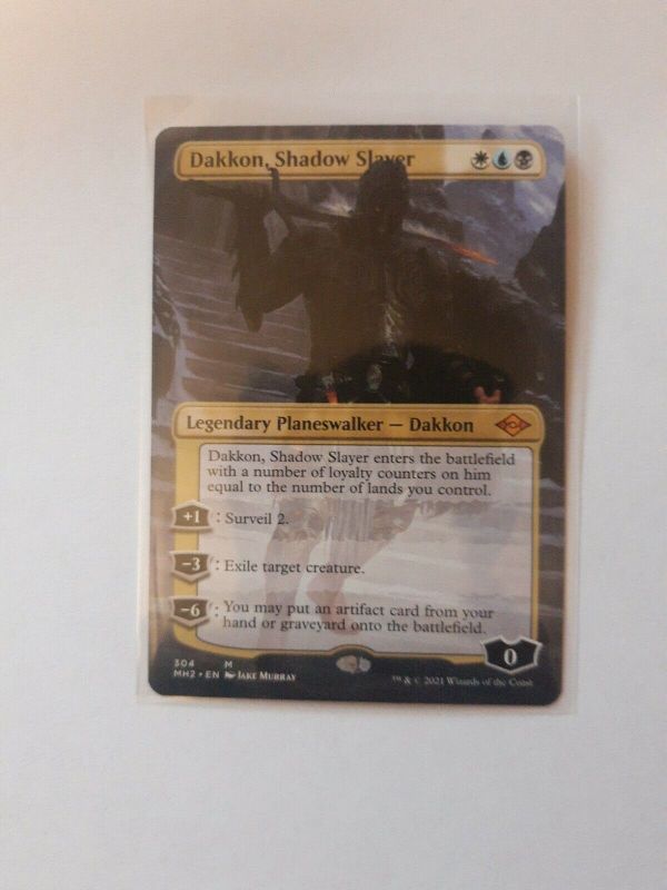 Dakkon, Shadow Slayer (Borderless) | MtG Magic Modern Horizons 2 MH2 ...