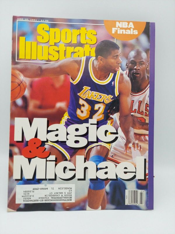 Sports Illustrated Magic And Michael Magic Johnson Michael Jordan June ...