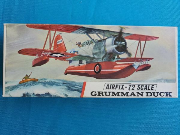 RARE VINTAGE AIRFIX GRUMMAN DUCK 1/72 SCALE PLASTIC MODEL KIT 267 ...