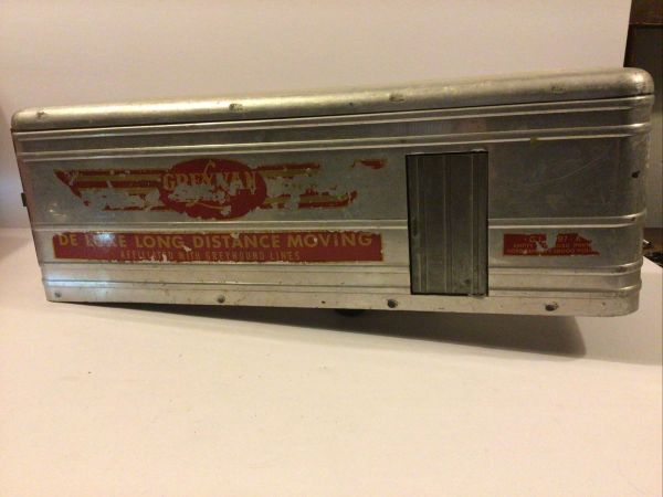 VINTAGE WYANDOTTE GREY VAN LINES TRACTOR TRAILER REAR SECTION ONLY ...