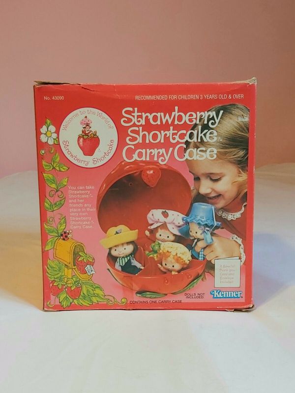 Vintage 1980s Strawberry Shortcake Carry Case With Dolls And ...