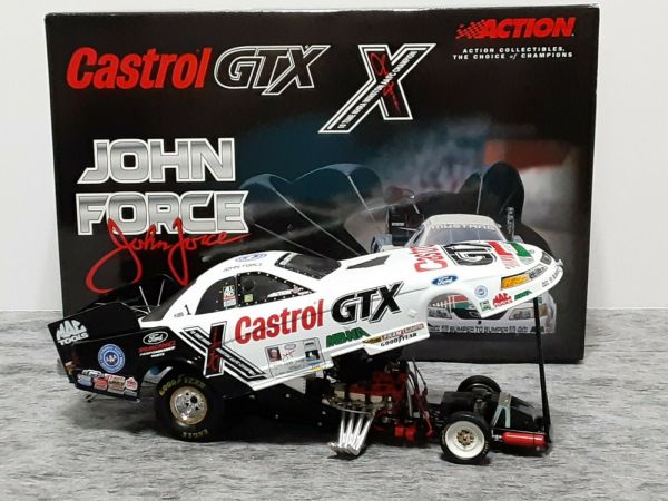 John Force 2001 Ford Mustang Funny Car NHRA Castrol GTX 1:24 Scale NHRA ...
