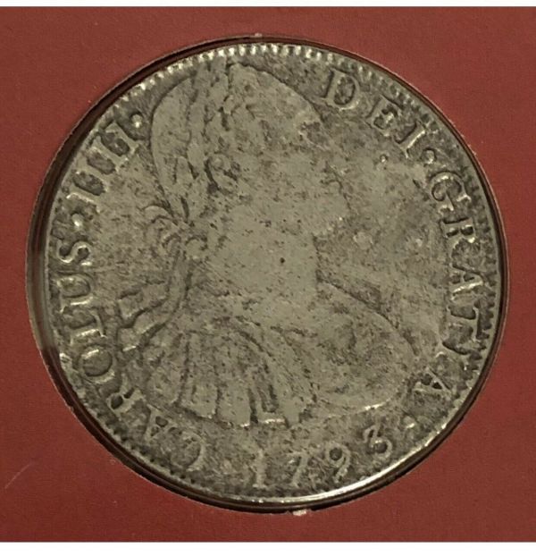 America ' S First SILVER DOLLAR 1793 Carolus IIII Dei Gratia Eight ...