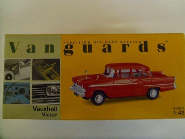 VANGUARDS VAUXHALL VICTOR MODEL CAR 1:43 SCALE VANGUARDS VA38000 RED F ...