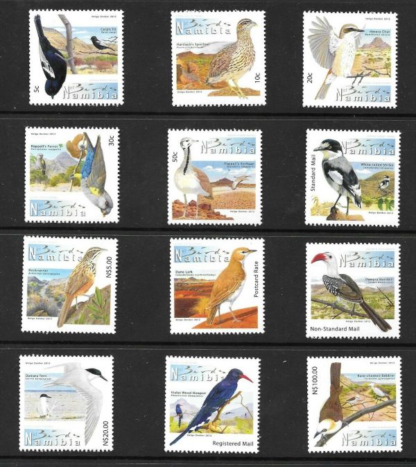 Namibia 2012 Birds Set Of 12 X Values | #61243955