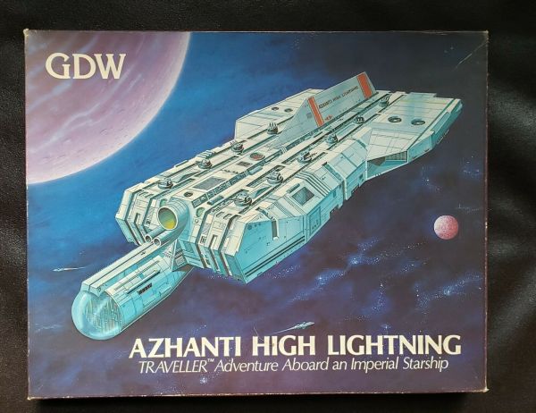 ' Azhanti High Lightning ' Traveller Board Game GDW 1980 Complete ...