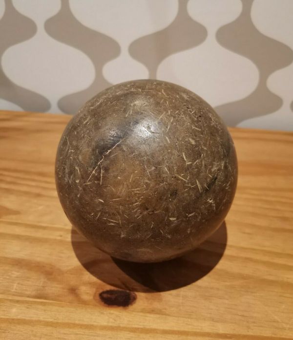 Vintage Wooden Pub Skittle Ball - Approx 5 Inches | #61236677