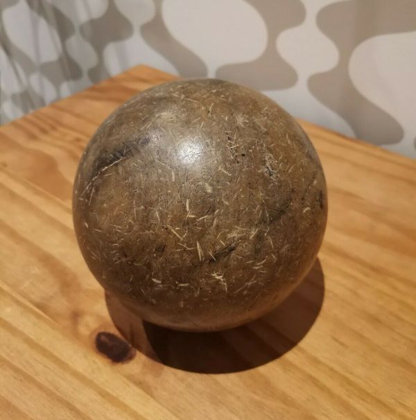 Vintage Wooden Pub Skittle Ball - Approx 5 Inches | #61236677