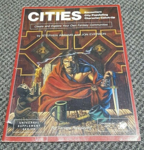 Cities - Urban Aid For Fantasy Roleplay Chaosium 1986 3rd Edition ...