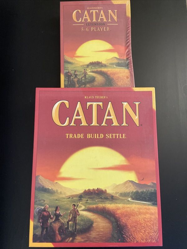 The SETTLERS Of CATAN BASE GAME INCLUDING 5 - 6 PLAYER EXTENSION PACK ...
