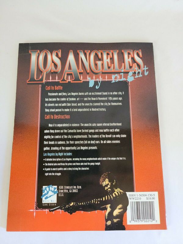 White Wolf Storyteller Vampire The Masquerade Los Angeles By Night City ...