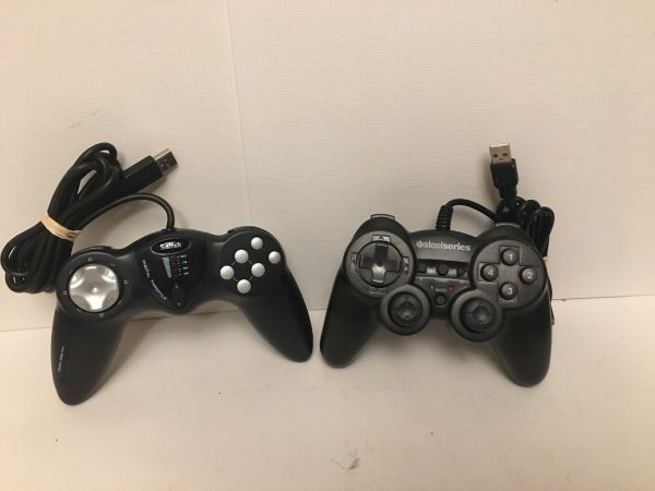 Saitek P220 Digital PC Gamepad (USB Game Pad) NOS & Steelseries Game ...