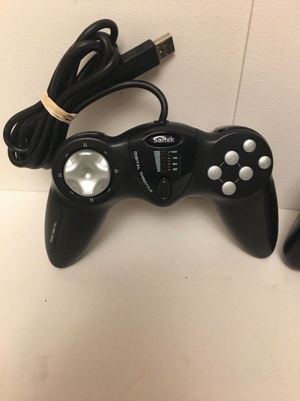 Saitek P220 Digital PC Gamepad (USB Game Pad) NOS & Steelseries Game ...
