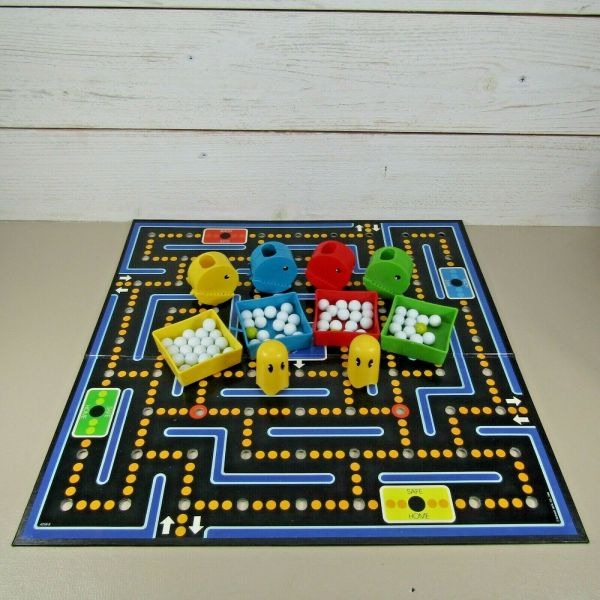 Vintage 1982 Pac - Man Board Game By Milton Bradley Missing 8 Marbles ...