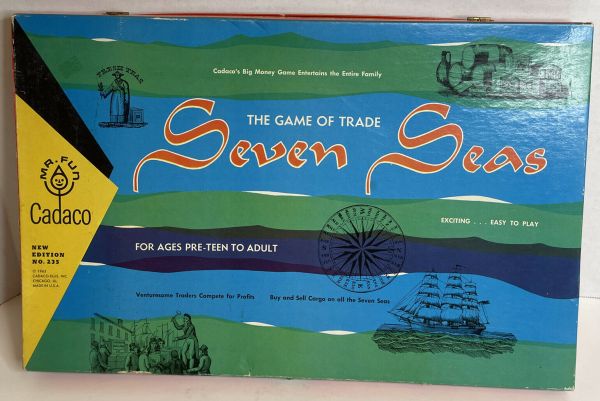 RARE Vintage1963 Seven Seas The Game Of Trade Board Game 235 Cadaco ...