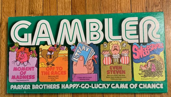 Vintage Gambler Board Game 1977 Parker Brothers 49 Complete Boardgame ...