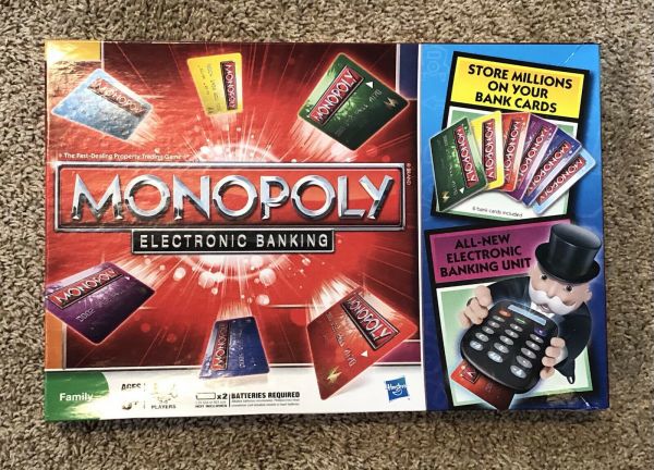 2011 Monopoly ELECTRONIC BANKING Edition 100 COMPLETE Hasbro [PT ...