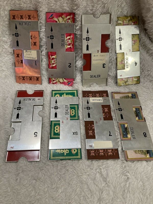 Vintage J - R A&B Official Duplicate Bridge Board - Aluminum Set With ...