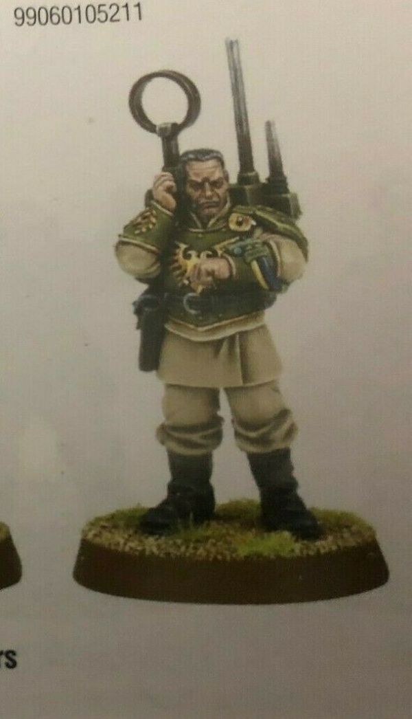 Warhammer 40k Regimental Advisor Master Of Ordinance Vox Caster Metal ...