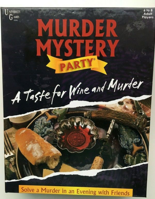 Murder Mystery Party Dinner Party Game University Games Wine&Murder 6 ...