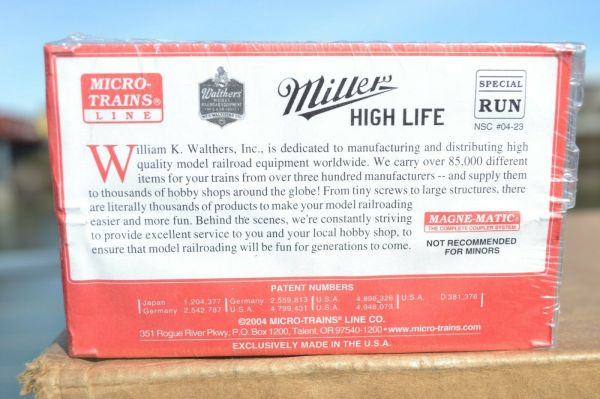 Micro - Trains MILLER High Life Beer Reefer 40 ' 2 Pack Special Run N ...