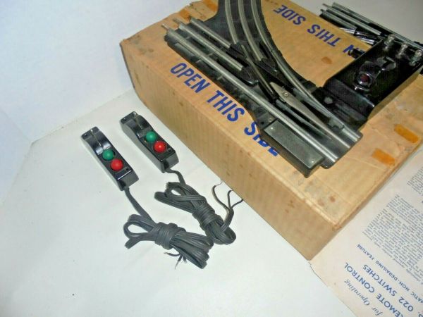 LIONEL 022 SWITCHES WITH BOX AND INSTRUCTIONS O GAUGE POSTWAR | #61538155