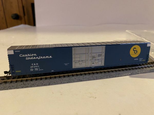 BLUFORD SHOPS N Scale Train 86’ Auto Parts Boxcar Double Door C & O ...
