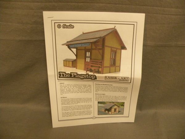 Branchline Laser Art Structures O Flagstop 462 Kit (O, On3, On30 ...