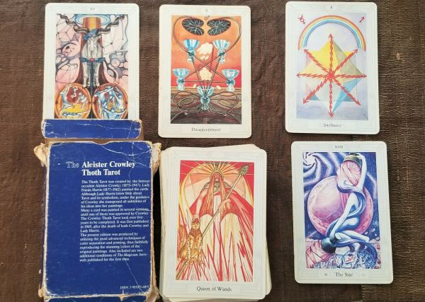 VINTAGE The Aleister Crowley Thoth Tarot Card Deck 1986 AGMULLER Magic ...